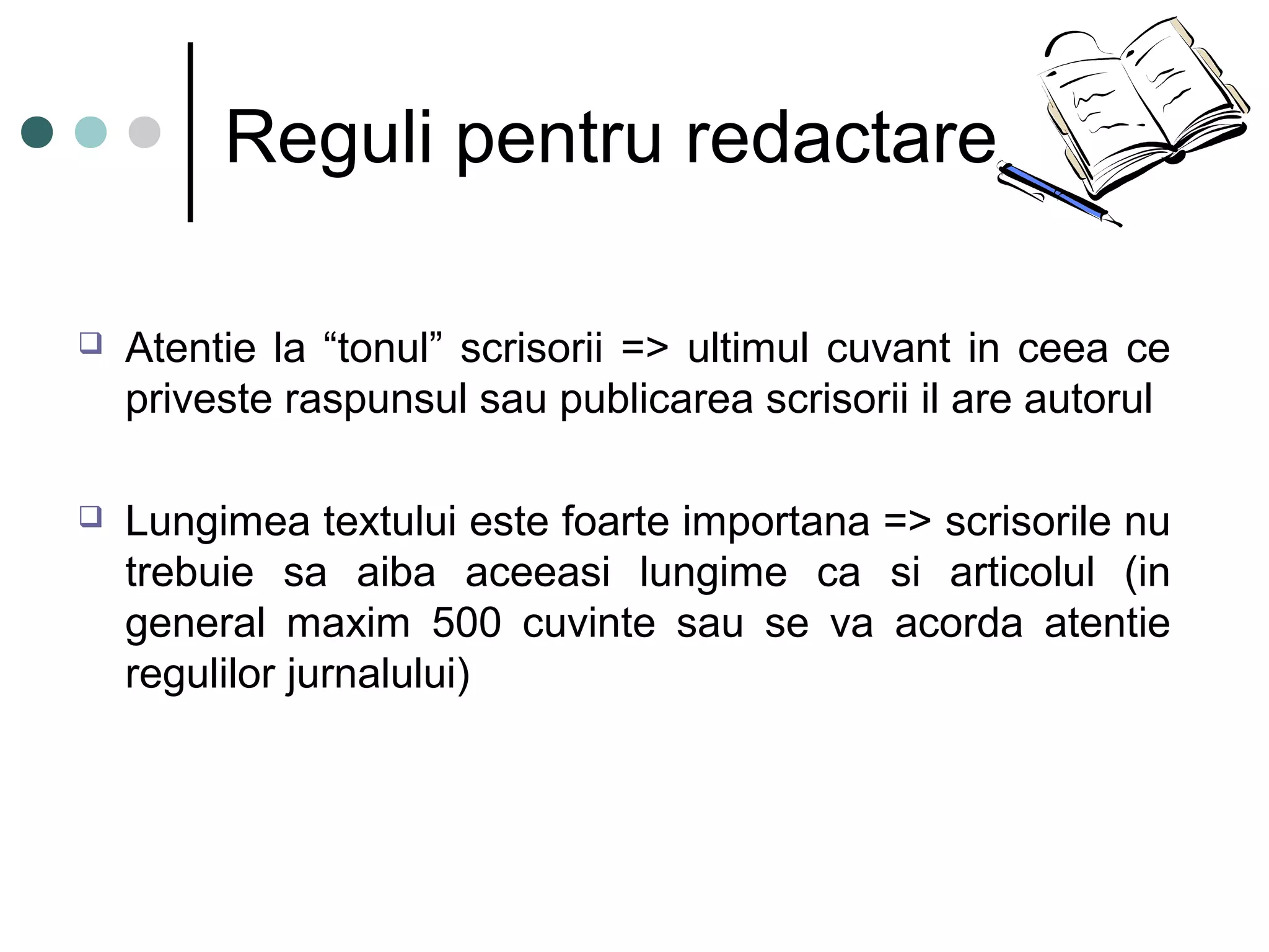 Cum sa scriem o scrisoare catre editor | PPT