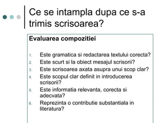 Cum sa scriem o scrisoare catre editor | PPT