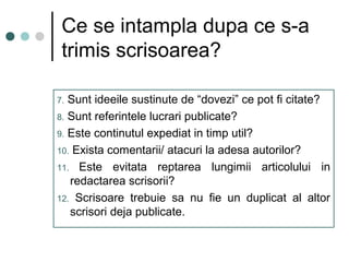 Cum sa scriem o scrisoare catre editor | PPT