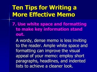 Writing Effective Communication, Memos and Letters | PPTX | Freelance ...
