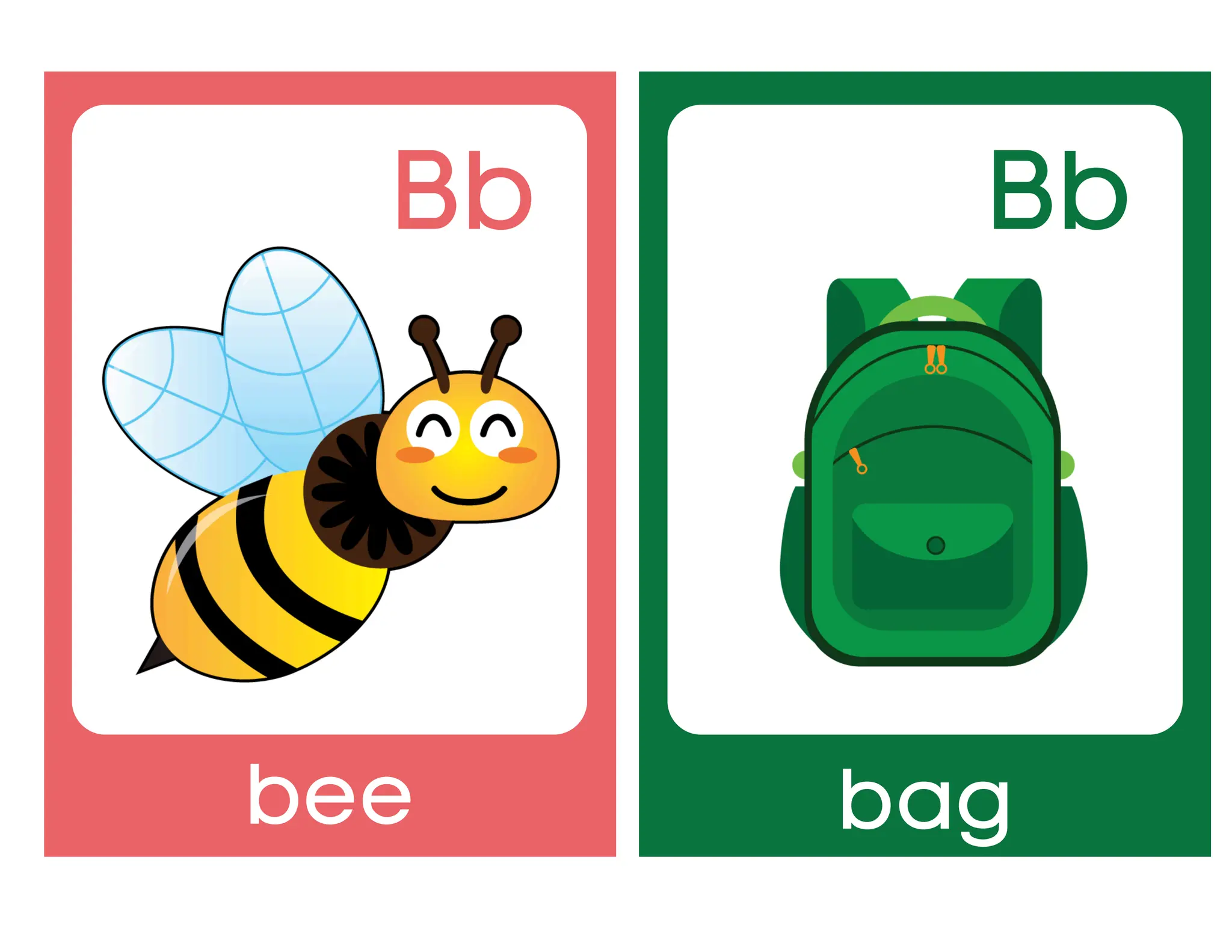 Letter-Bb-flashcardsfor kindergarten learners | PDF