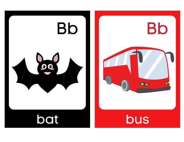 Letter-Bb-flashcardsfor kindergarten learners | PPT