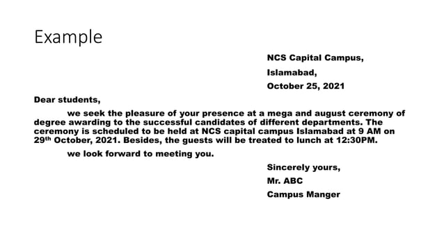 Letter - writing ( structure and type ) | PPTX