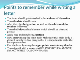 Letter writing | PPT