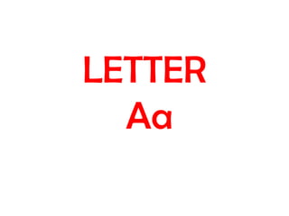 Letter a | PPT