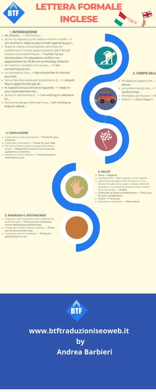 Lettera formale inglese | PDF