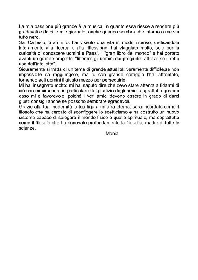 Lettera cartesio | PDF