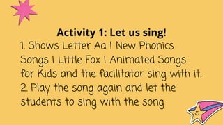 Letter Aa (name, sound and words) | PDF