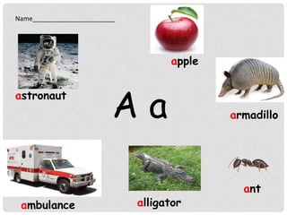 Letter A | PPTX