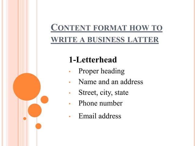 Letter as a commercial document in the corporate sector | PPTX