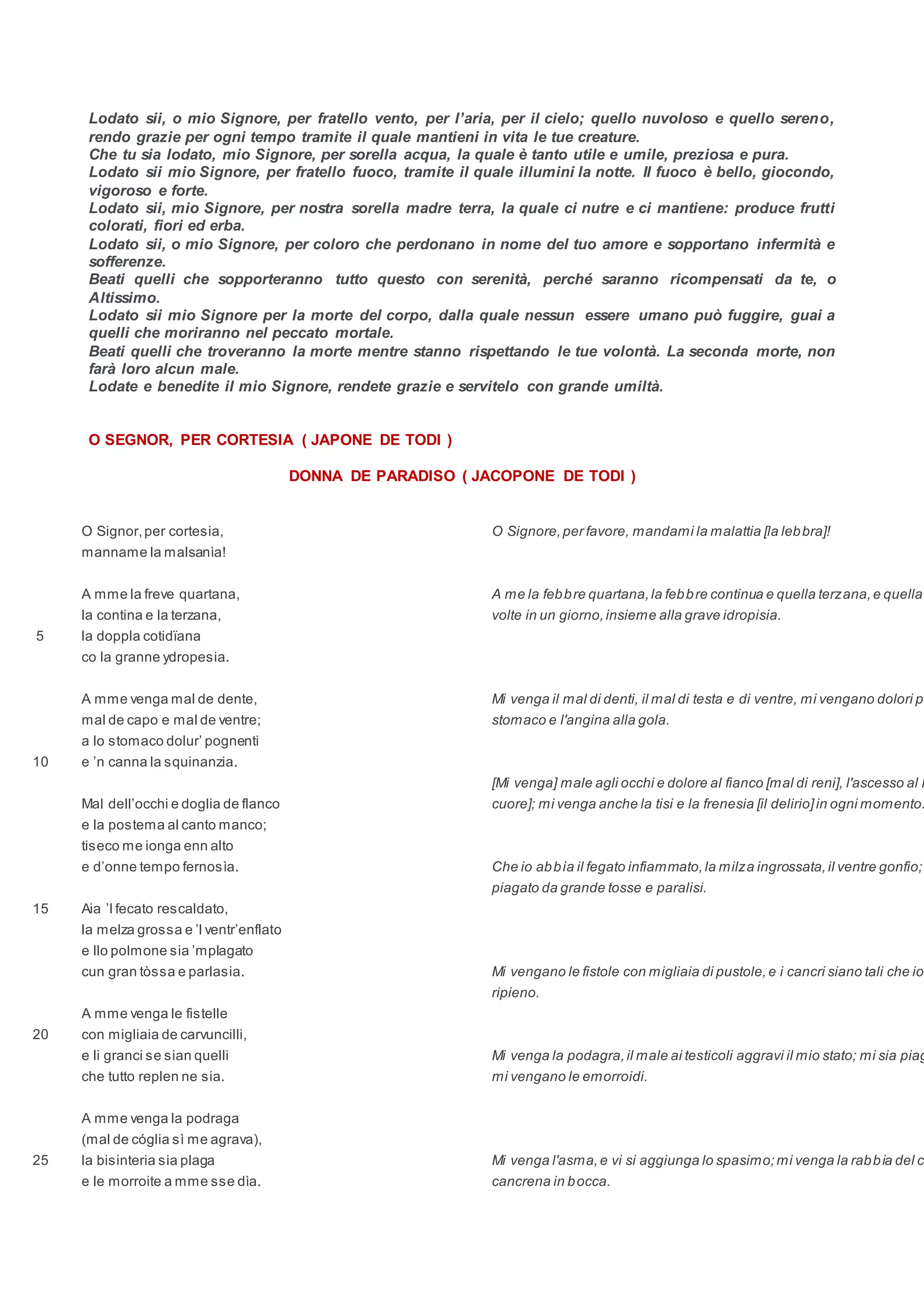 Letteratura italiana | DOCX