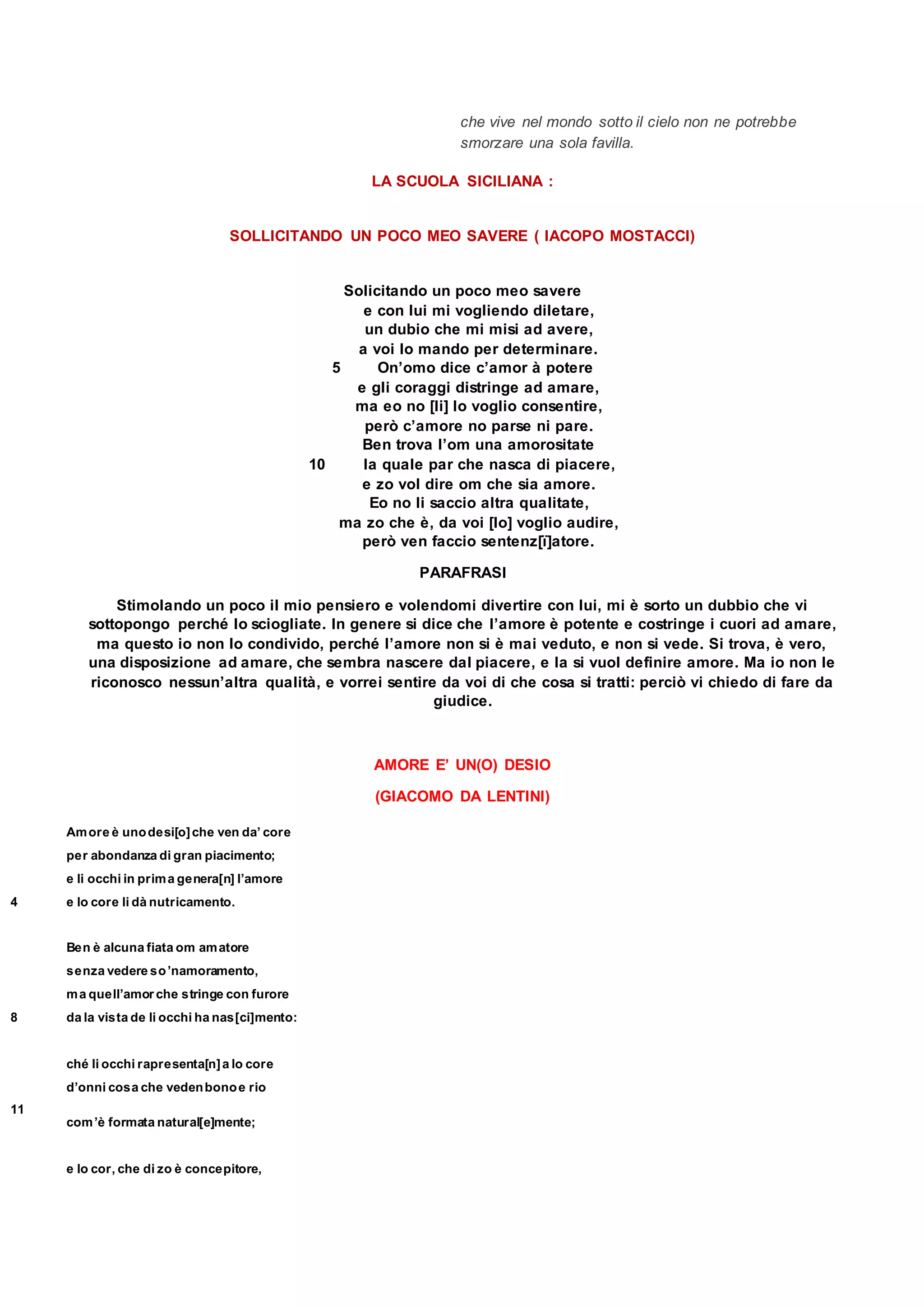 Letteratura italiana | DOCX