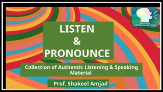 Letter A Vocabulary List 4 Listen & pronounce | PPTX