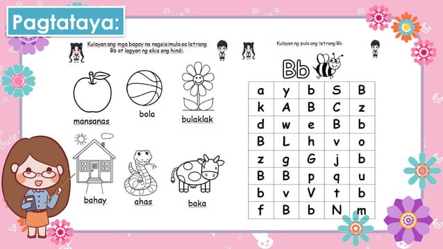 Letter Bb, word start with letter B with pictures.pptx