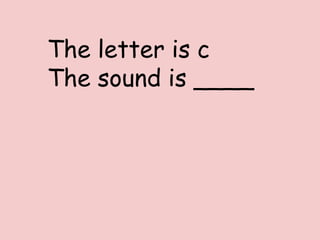 letter C.ppt.pptx english phonics class for esl | PPTX