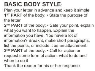 Letter drafting ppt 15 feb | PPT