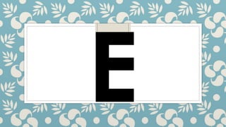 Lesson : Pictures that begin with Letter Ee | PPTX