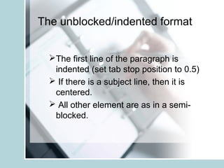 Letter format | PPT