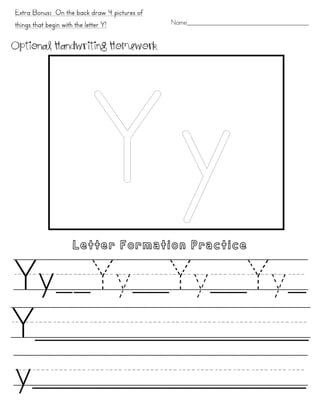 Letter formation practice | PDF