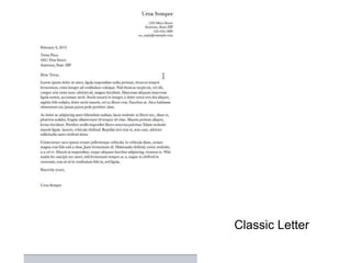 Letter format le | PPTX