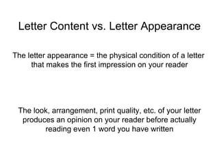 Letter format le | PPTX
