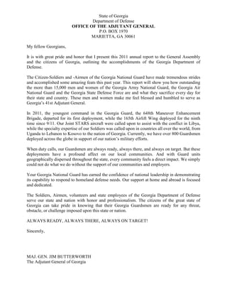 Letter from adjutant general | DOCX | Business | Business and Finance