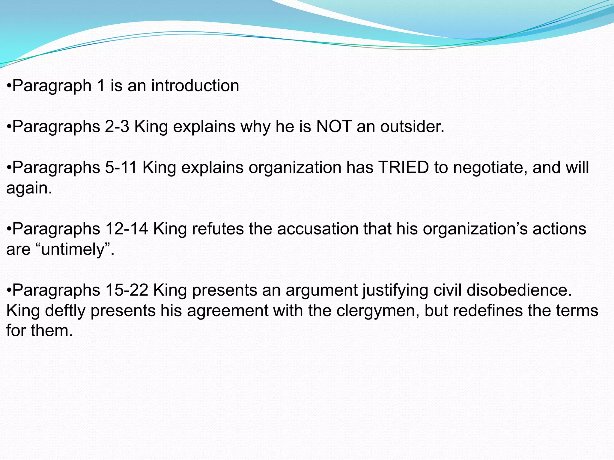 Letter from birmingham jail 1 | PPTX