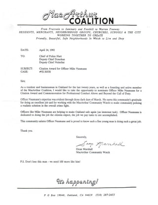 Letter from MacArthur Coalition | PDF