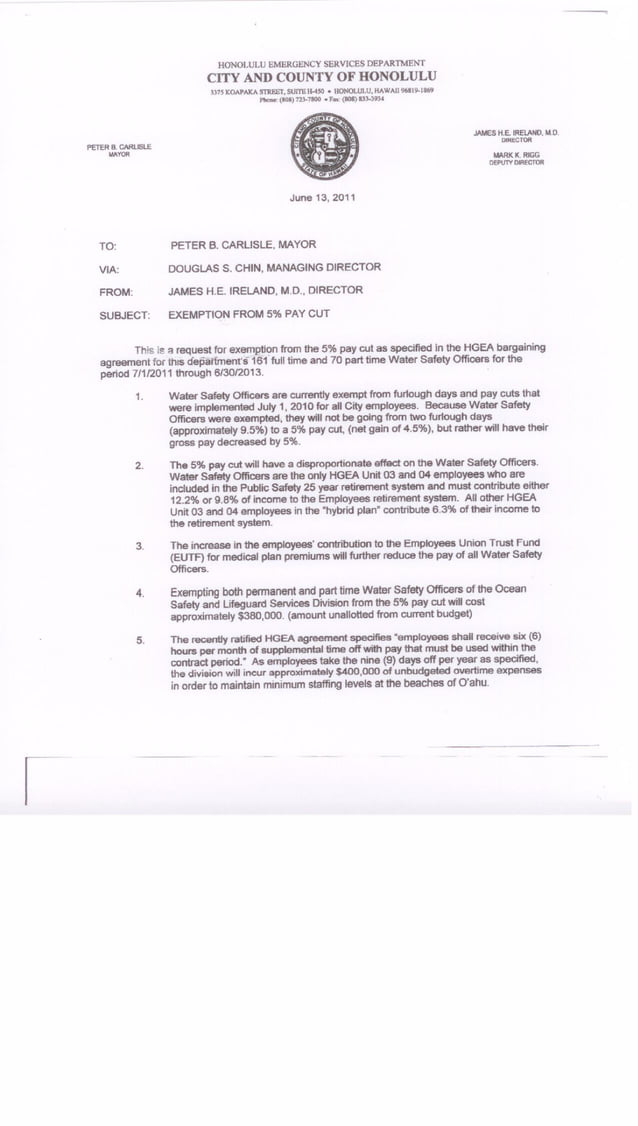 Letter to Peter Carlisle | PDF