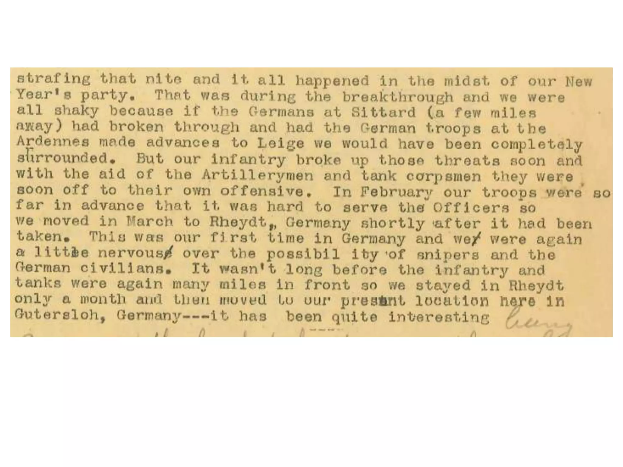 Letter from World War II | PPTX