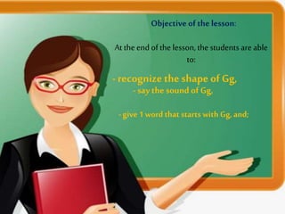 Letter gg recognition | PPTX