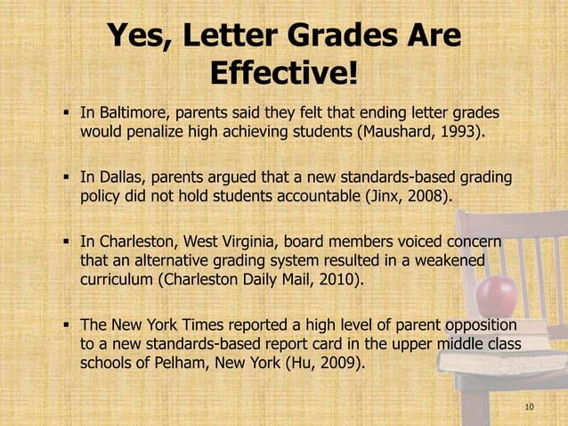 Do Letter Grades "Make the Grade"? | PPT