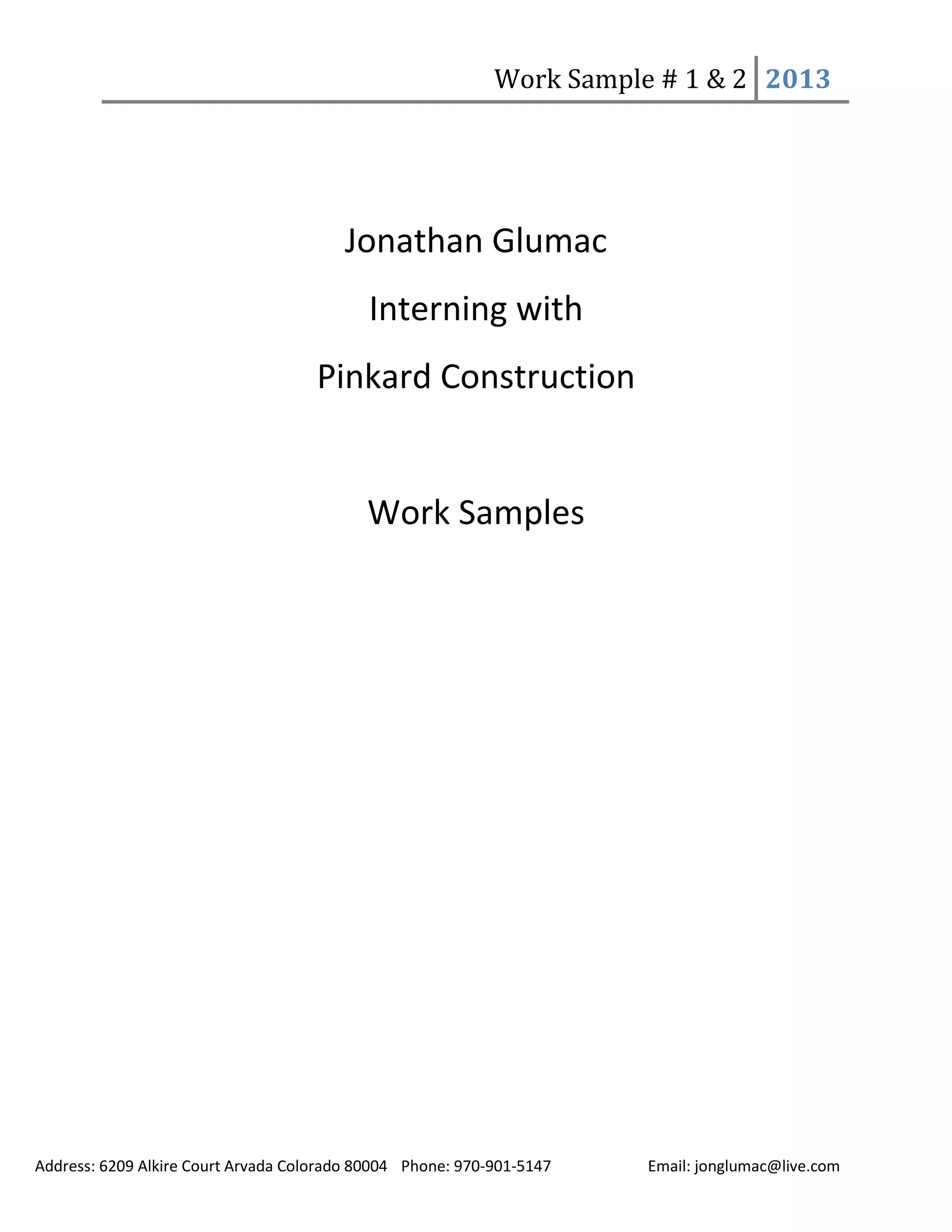 Work Sample | DOCX