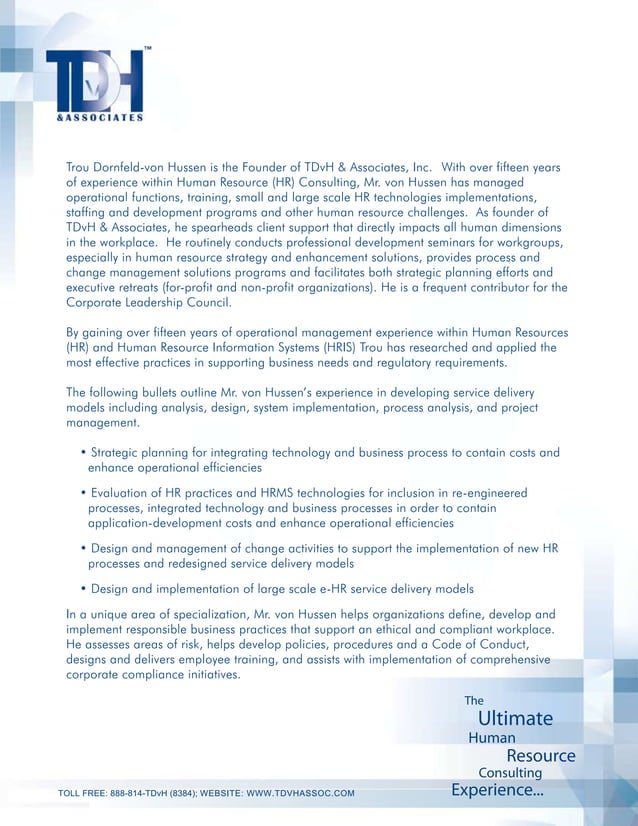 BIO of Trou Dornfeld-von Hussen | PDF