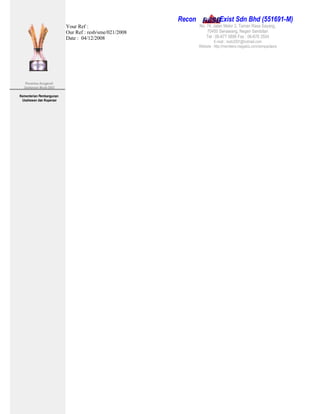 Letterhead Recon Exist 2 | DOC