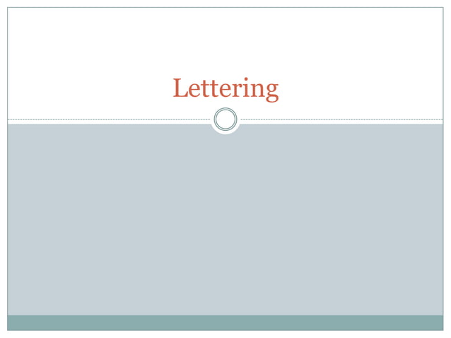 Lettering | PPTX