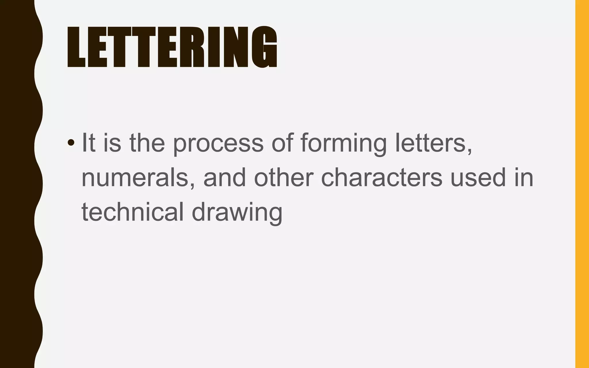 TLE 9 (Technical Drafting) - Lettering | PPTX