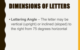 TLE 9 (Technical Drafting) - Lettering | PPTX