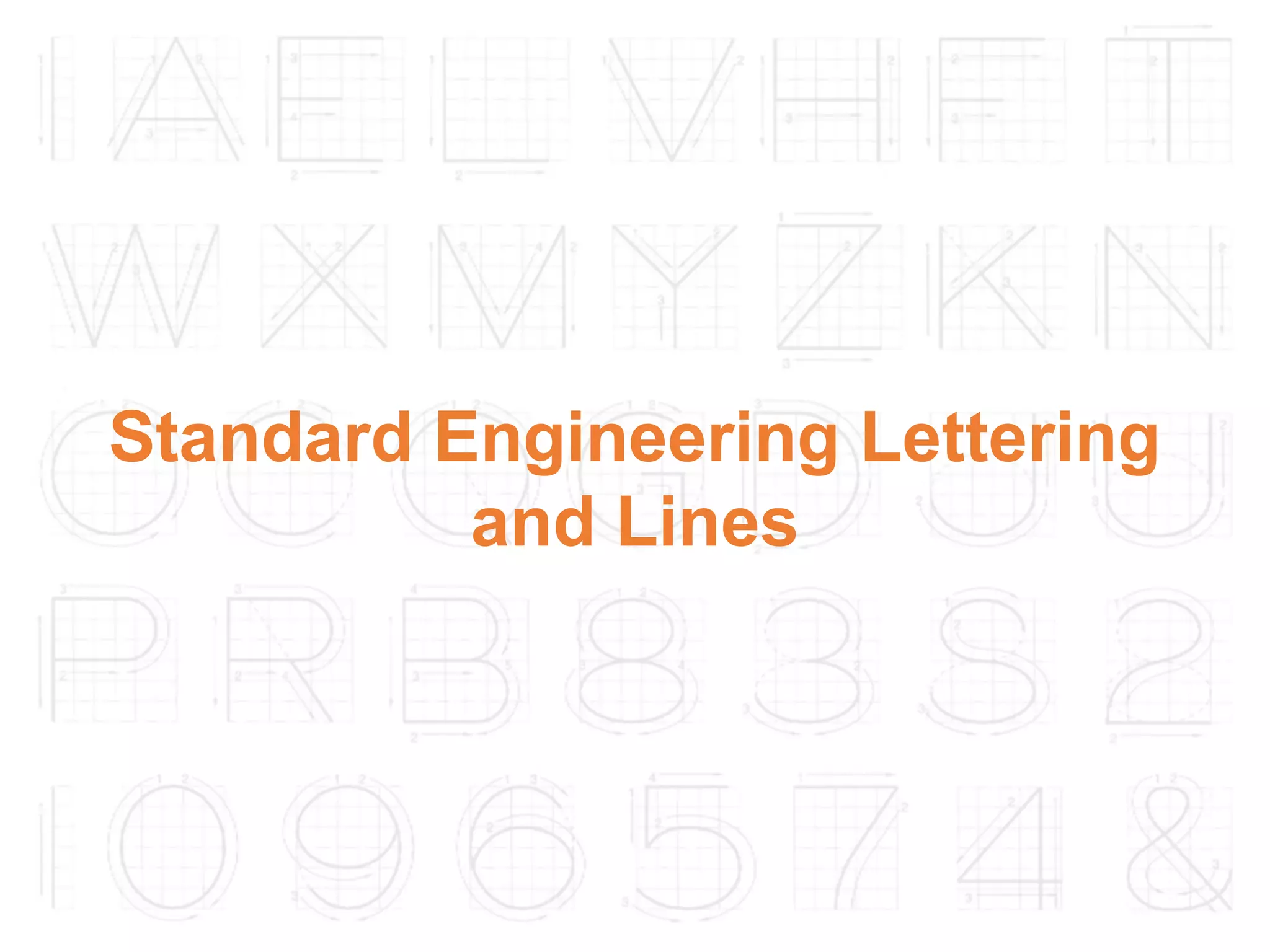 Lettering and lines presentation | PPT