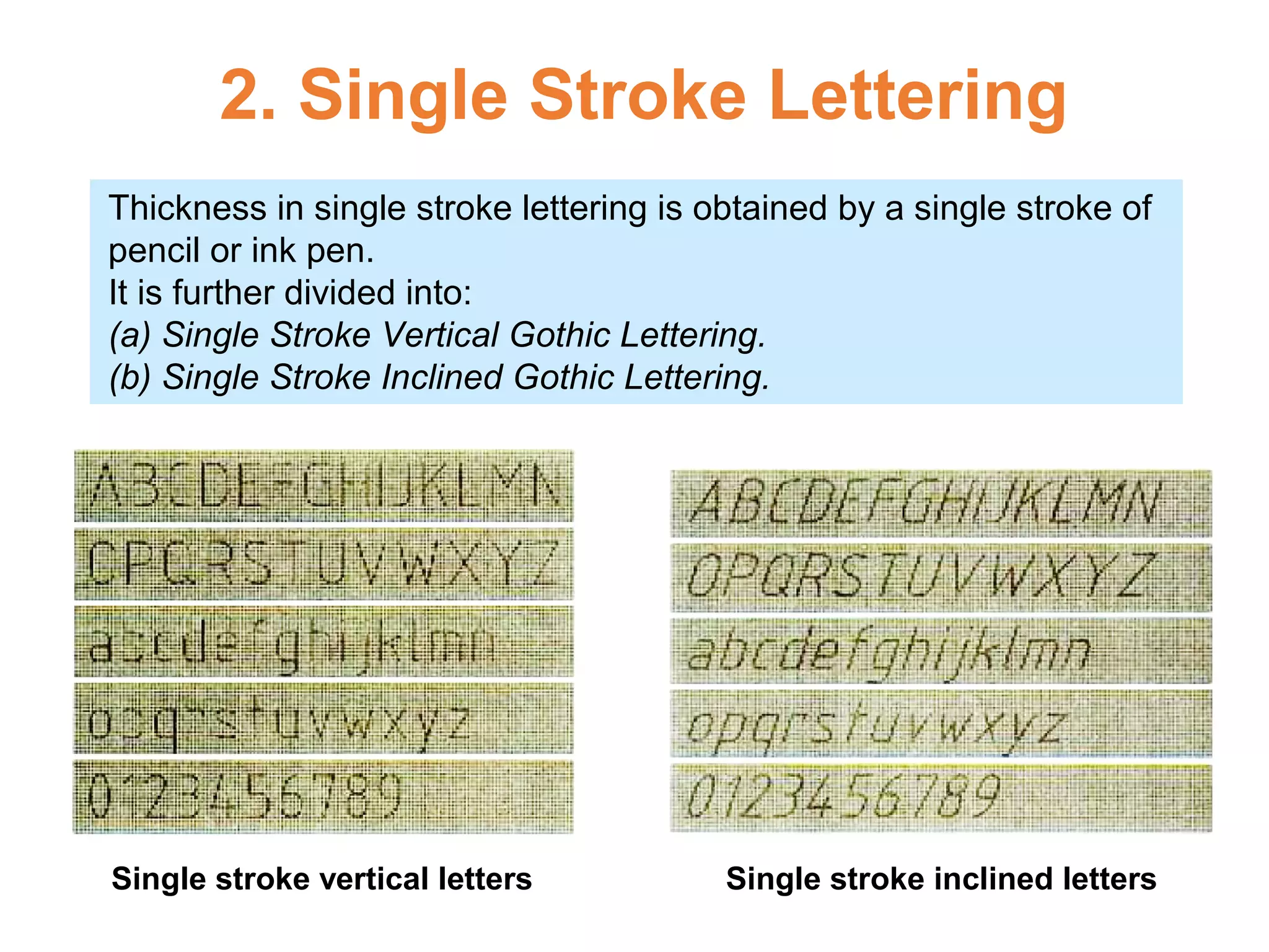 Lettering and lines presentation | PPT