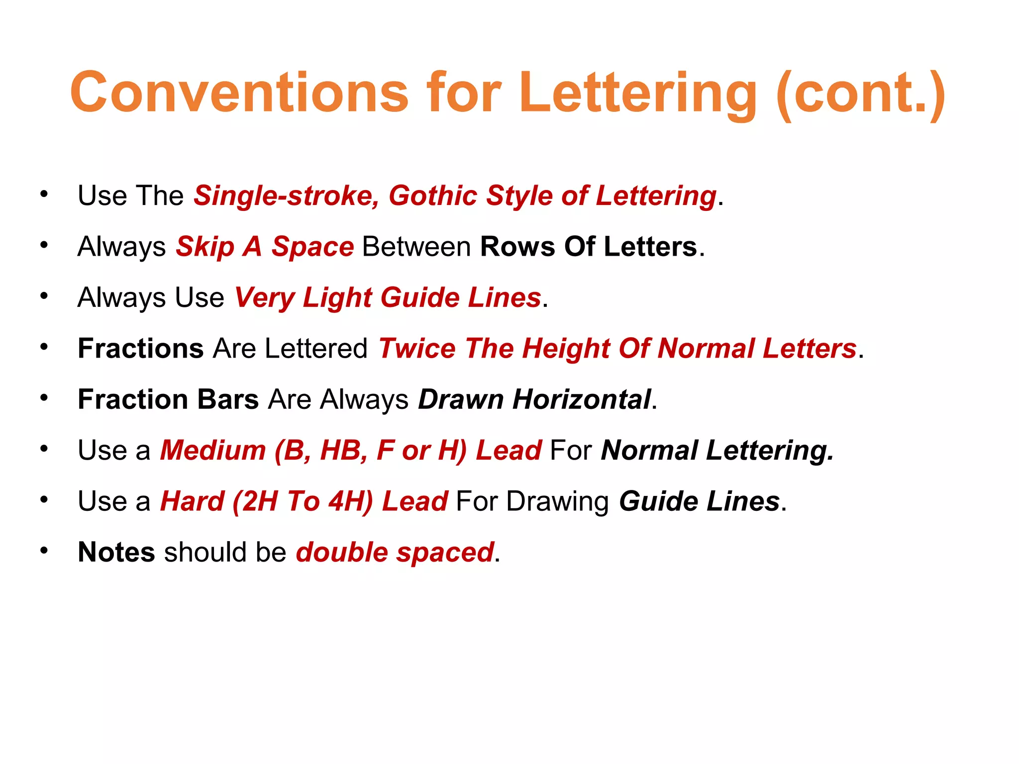 Lettering and lines presentation | PPT