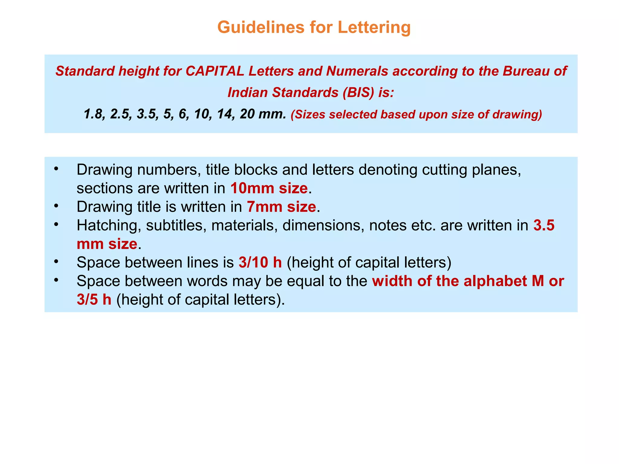 Lettering and lines presentation | PPT