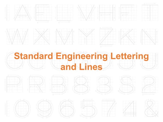 Lettering and lines presentation | PPT