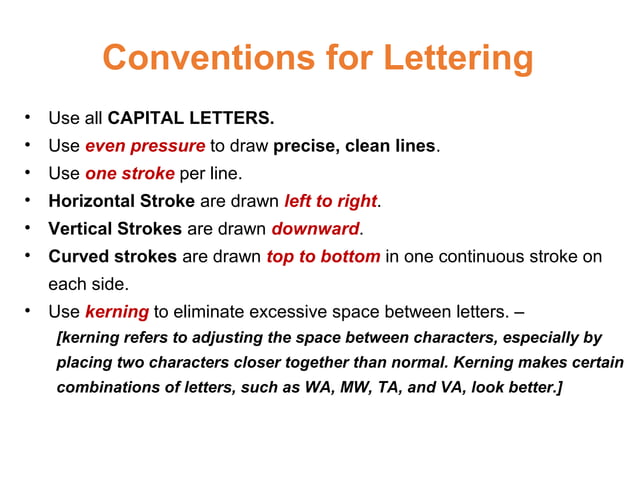 Lettering and lines presentation | PPT