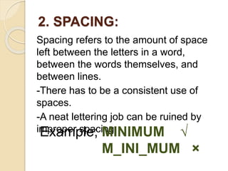 Lettering Techniques | PPTX