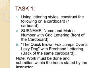 Lettering Techniques | PPTX