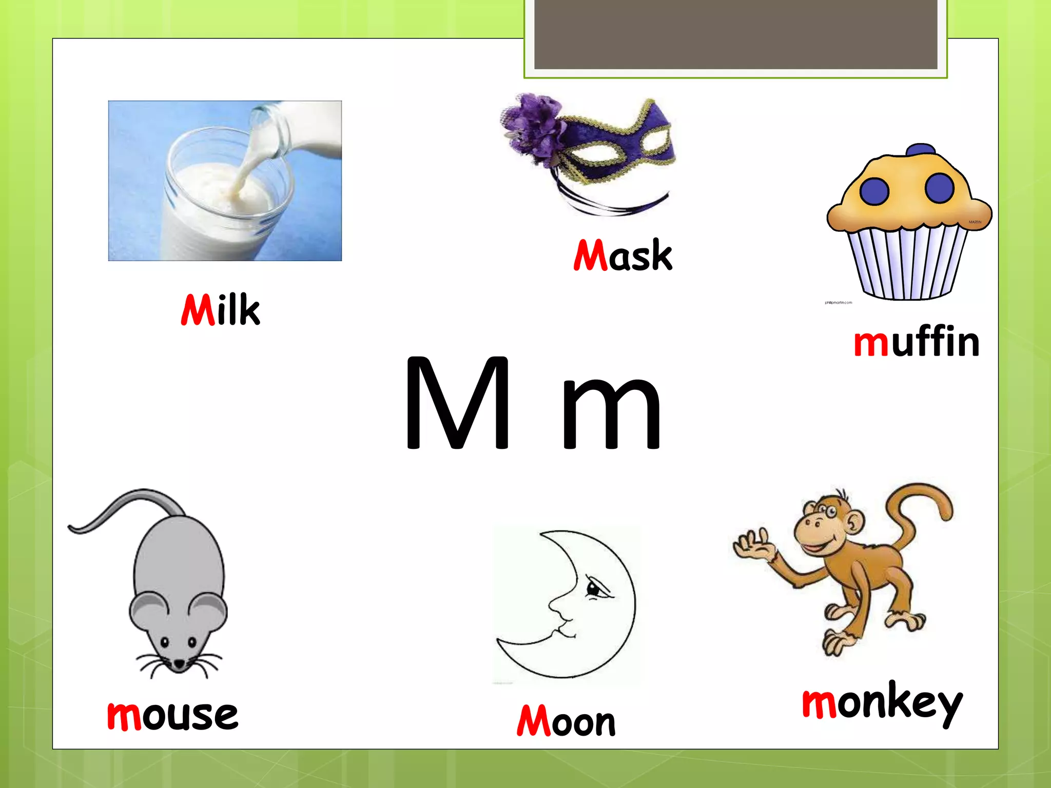 Beginning Sounds: LETTER M | PPTX