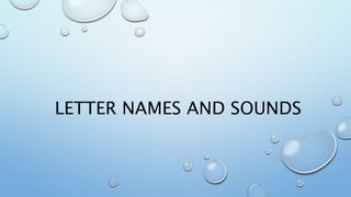 Letter names and sounds screener | PPT