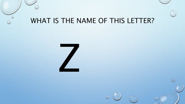 Letter names and sounds screener | PPT