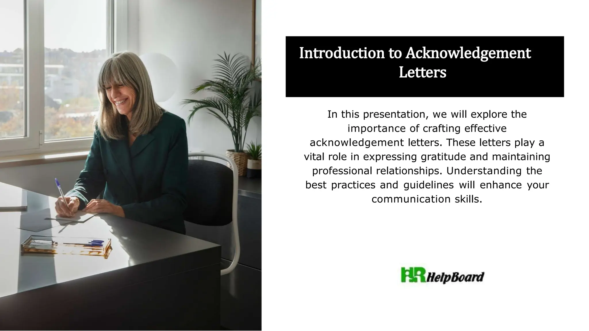 Letter of Acknowledgement, Acknowledgement Letter Sample | PPTX